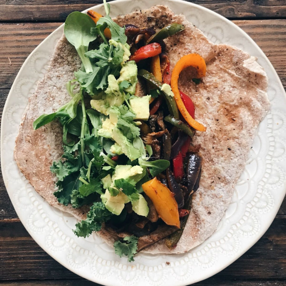 FAJITAS INTEGRALES CASERAS CON RELLENO VEGANO - Foodiario